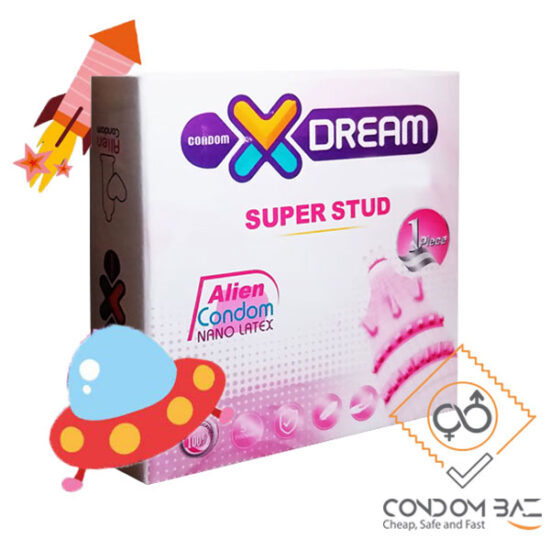 کاندوم فضایی دکمه دار ایکسدریم مدل Xdream Super Stud » فروشگاه کاندوم باز